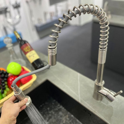 Hommix Cerda Restaurant Kitchen Pull-Down Pre-Rinse Spray Tap