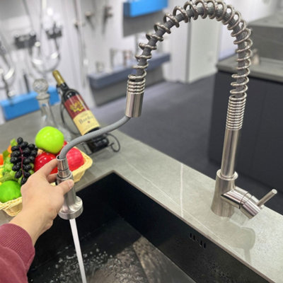 Hommix Cerda Restaurant Kitchen Pull-Down Pre-Rinse Spray Tap