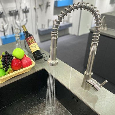 Hommix Cerda Restaurant Kitchen Pull-Down Pre-Rinse Spray Tap