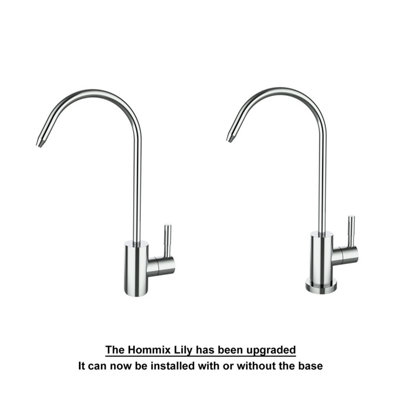 Hommix Lily Chrome Advanced Single Filter Under sink Drinking Water Tap ...