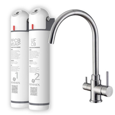 Hommix Ultra UF & Softening Drinking Water Filter with Pisa 304 Stainless Steel | DIY at B&Q