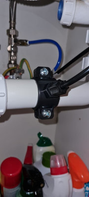 Hommix Waste Water Drain Saddle Clamp (32mm - 40mm Waste Pipes)