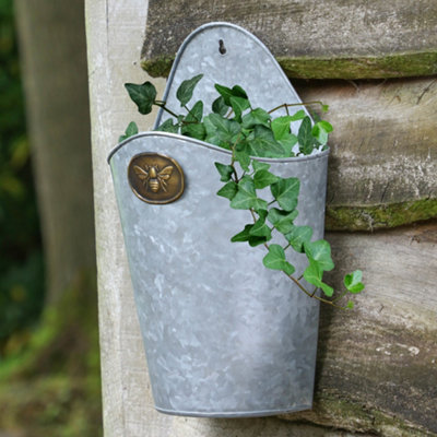 Honey Bee Wall Mounted Indoor Plant Pots Outdoor Garden Planter with ...