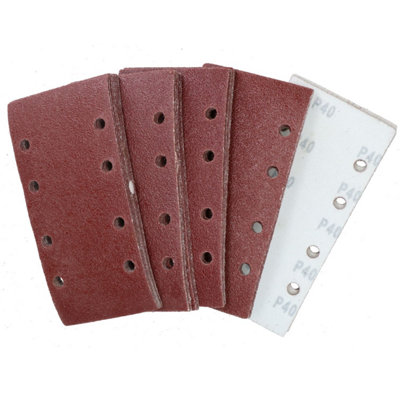 Hook/Loop 1/3 Sheet Sanding Sander Sandpaper Pads 50 Pack 40 Grit | DIY ...