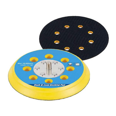 Hook & Loop 125mm Backing Pad, Angle Grinders & Air Sander Polishers 5/ ...