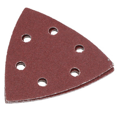 Hook Loop Delta Sanding Abrasive Discs Pads 93mm Triangle 80 Grit ...