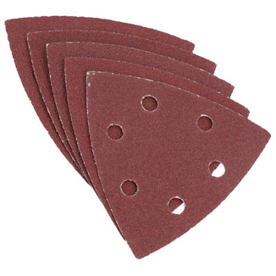 Hook Loop Delta Sanding Abrasive Discs Pads 93mm Triangle 80 Grit ...