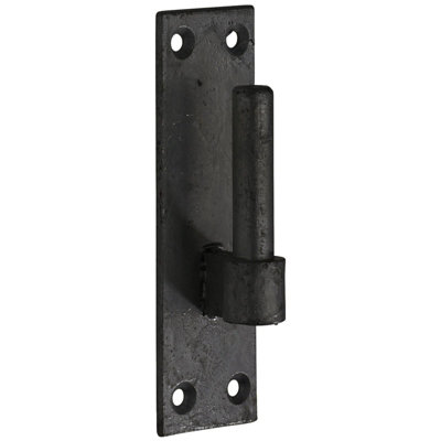 Hooks Plates Pair Gate Hinge Pin 10-19mm Black Heavy Duty Adjustable