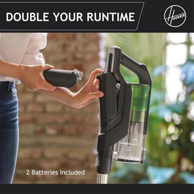 Hoover HF9 with ANTI-TWIST Cordless vacuum cleaner 0.7L Double Battery ...
