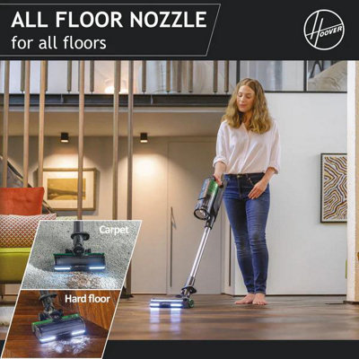 Hoover HF9 with ANTI-TWIST Cordless vacuum cleaner 0.7L Double Battery ...