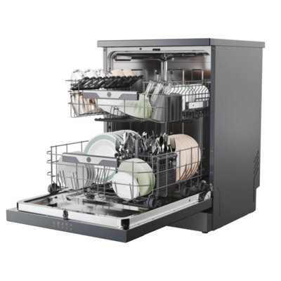 Hoover HFP 4C7E0A-80 - Graphite Dishwasher - 14 Place Settings - C ...