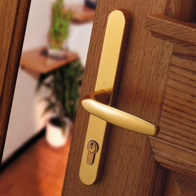 HOPPE Brugge (68PZ) Lever/Lever Door Handle Set - Gold (Anodised)