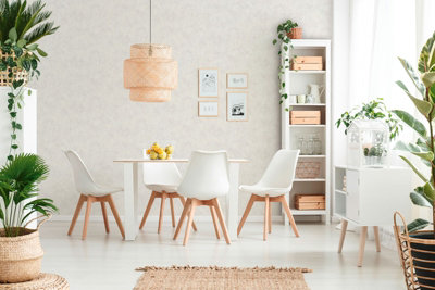 Horizon White Mottled Texture Wallpaper