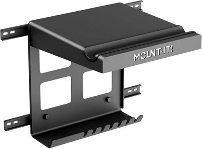 Horizontal Bike Wall Mount Rack with Shelf & Hooks, Space Saving Garage ...