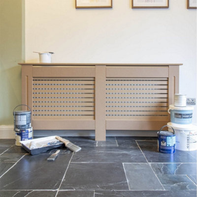 Horizontal Grill Unfinished Radiator Cover - X Large | DIY at B&Q