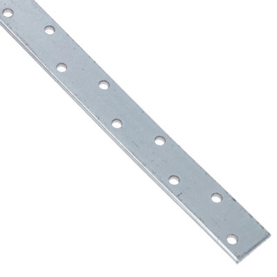 Horizontal H/Duty Restraint Strap 1000mm Length 100mm Bend Galvanised 2PK
