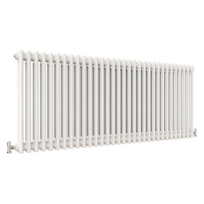 Horizontal Traditional 2 Column Radiator White (H)600mm (W)1460mm 6678 ...