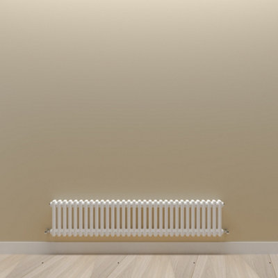Horizontal White Double Column Radiator (H) 300mm x (W) 1460mm, 3352 ...