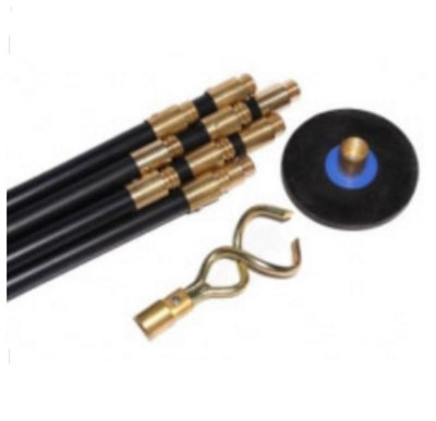 Horobin Dain Pipe Rod Set 10 Rods & Tools Worm Screw Unblocker Plunger 9M