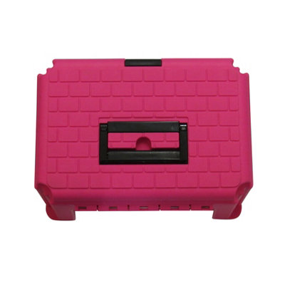 Horse Grooming Large Tack Box Pink (Equestrian Step Up Storage Case)