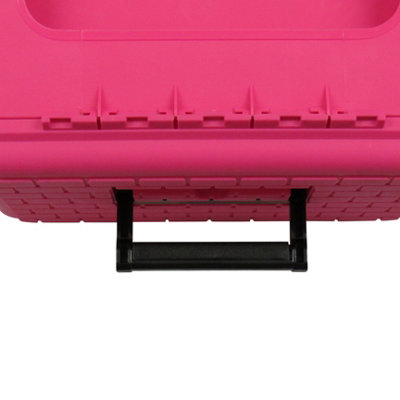 Horse Grooming Large Tack Box Pink (Equestrian Step Up Storage Case)