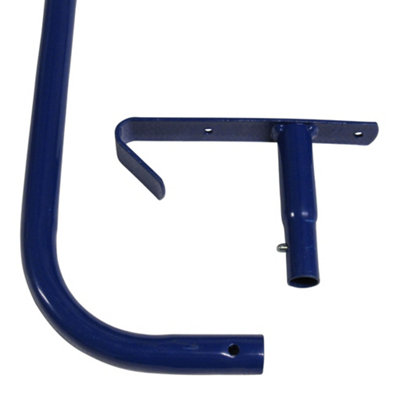 Horse Stable Drying Rug Rack Blue (Hanger Rail Blanket Holder)