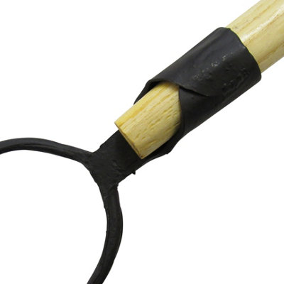 HORSE STABLE HAY PITCHFORK - 2 PRONG (FARM FORK MANURE GARDEN BLACK)