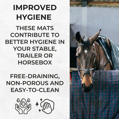 Horse Stable Interlocking EVA Rubber Floor Mats- 24mm - 6ft x 4ft ...