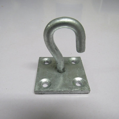 Horse Tie Hook on Plates Galvanised - Pack of 4 (Rope Chain Tether ...