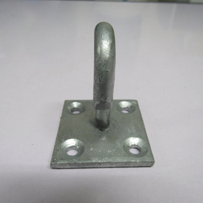 Horse Tie Hook on Plates Galvanised - Pack of 4 (Rope Chain Tether ...