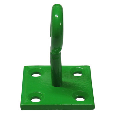 Horse Tie Hook on Plates Green - Pack of 10 (Rope Chain Tether Stable ...