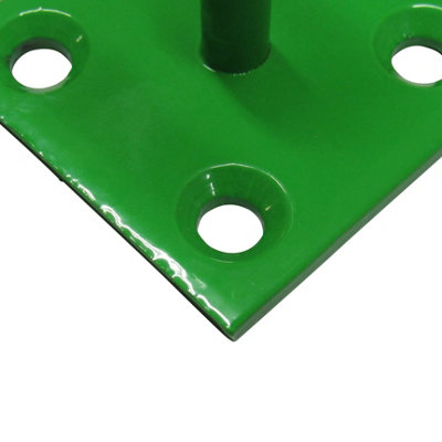 Horse Tie Hook on Plates Green - Pack of 10 (Rope Chain Tether Stable ...