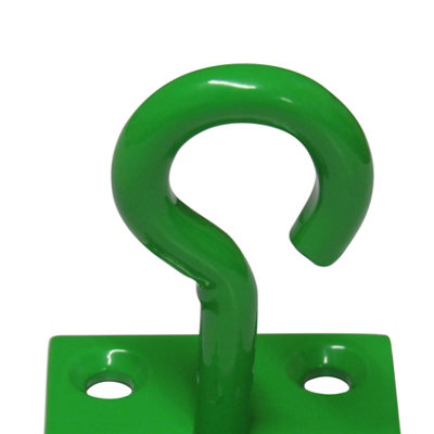 Horse Tie Hook on Plates Green - Pack of 10 (Rope Chain Tether Stable ...