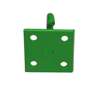 Horse Tie Hook on Plates Green - Pack of 4 (Rope Chain Tether Stable ...