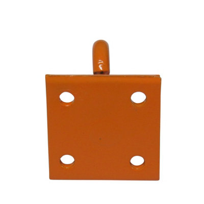 Horse Tie Hook on Plates Orange - Pack of 4 (Rope Chain Tether Stable ...