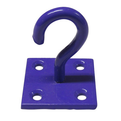 Horse Tie Hook on Plates Purple - Pack of 10 (Rope Chain Tether Stable ...