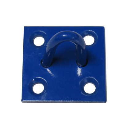 Horse Tie Staple on Plates Blue - Pack of 10 (Rope Chain Tether Stable ...