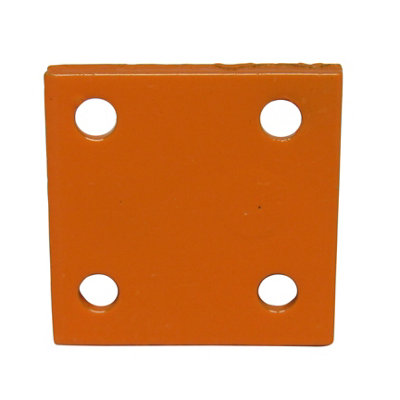 Horse Tie Staple on Plates Orange - Pack of 4 (Rope Chain Tether Stable ...