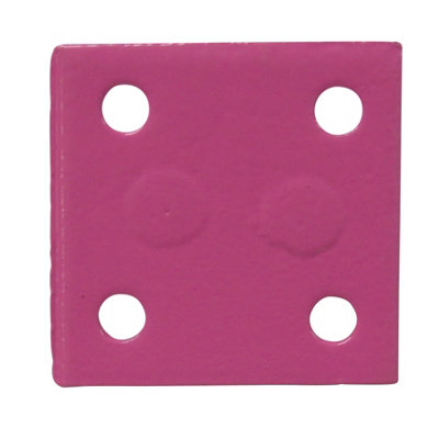 Horse Tie Staple on Plates Pink - Pack of 4 (Rope Chain Tether Stable ...