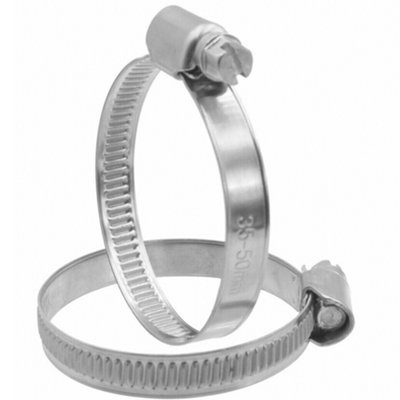 Hose Clips Pipe Clamps 190-210mm ( Pack of: 5 ) Pack of: 5 Worm Drive ...