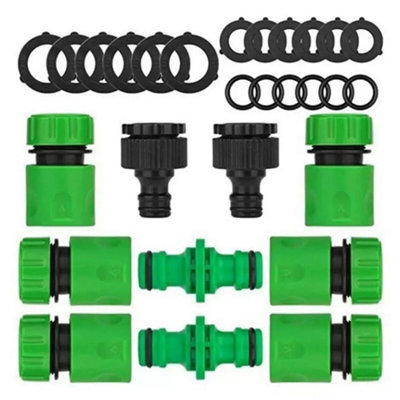 HOSE PIPE CONNECTOR SET WATER WATERING GARDEN TAP FITTING KIT UK