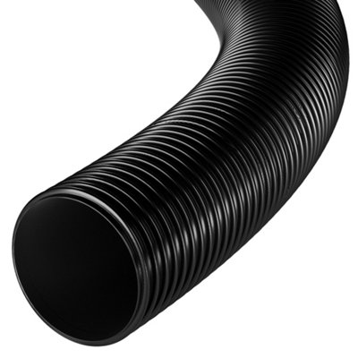 Hoses UK 51mm Black PVC Corrugated Flexible Water Butt Hose 9m ...