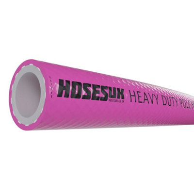 Hoses UK 6mm Bore Pink PVC Heavy Duty Reinforced Hard Core Window ...