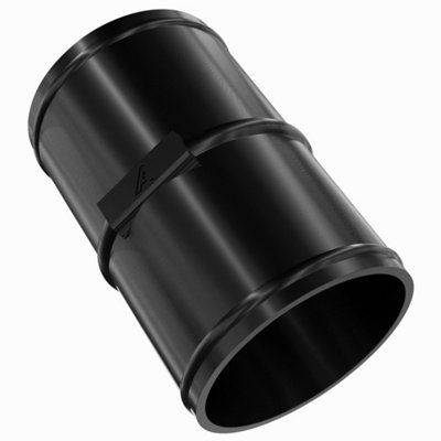 Hoses UK Polyurethane PU Ducting Joiner Black 80mm OD x 100mm Long
