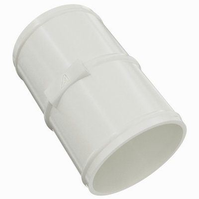 Hoses UK Polyurethane PU Ducting Joiner White 80mm OD x 100mm Long