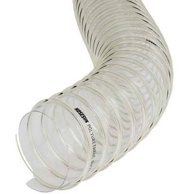 Hoses UK Polyurethane PU Flexible Ducting 100mm ID x 6 Metres Long