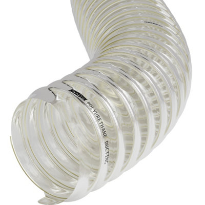 Hoses UK Polyurethane PU Flexible Ducting 125mm ID x 6 Metres Long