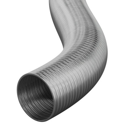 Hoses UK Semi-Rigid Flexible Aluminium Extraction Ducting 102mm ID x 4 ...