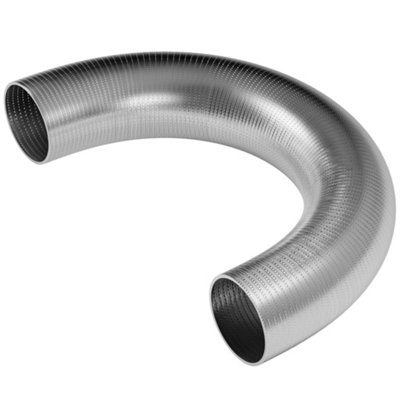 Hoses UK Semi-Rigid Flexible Aluminium Extraction Ducting 76mm ID x 2 ...