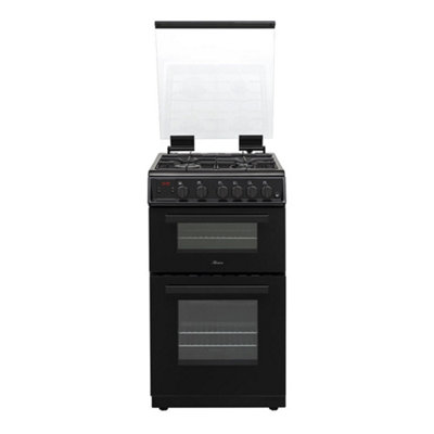 HOSTESS DOG50B - BLACK 4 ZONE GAS DOUBLE OVEN WITH GRILL- A+ ENERGY
